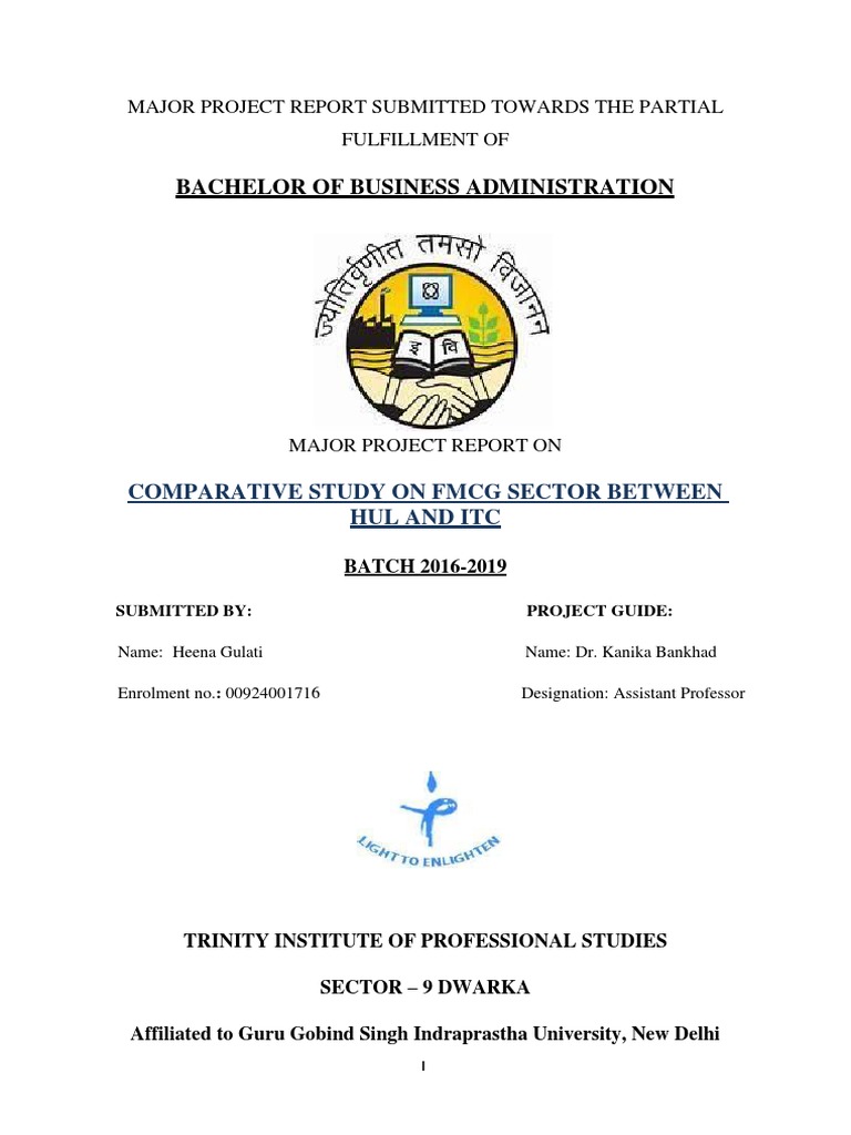 FMCG Sector Analysis: HUL vs ITC | PDF | Data Collection | Sampling ...