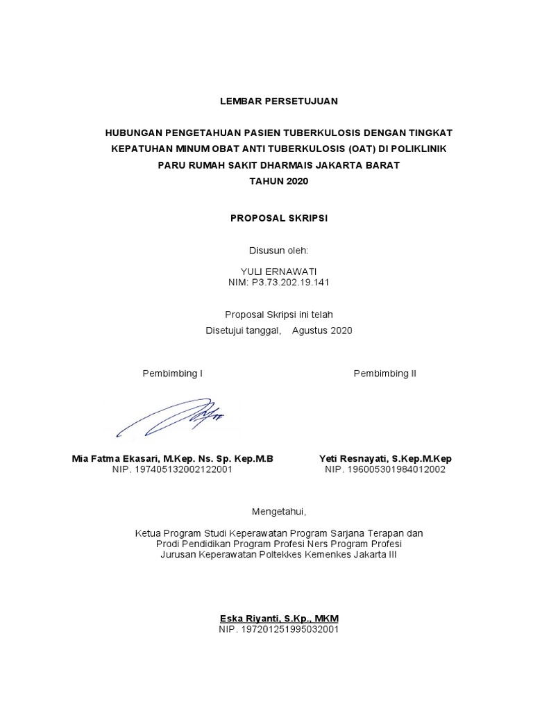 LEMBAR PERSETUJUAN - Paraf | PDF