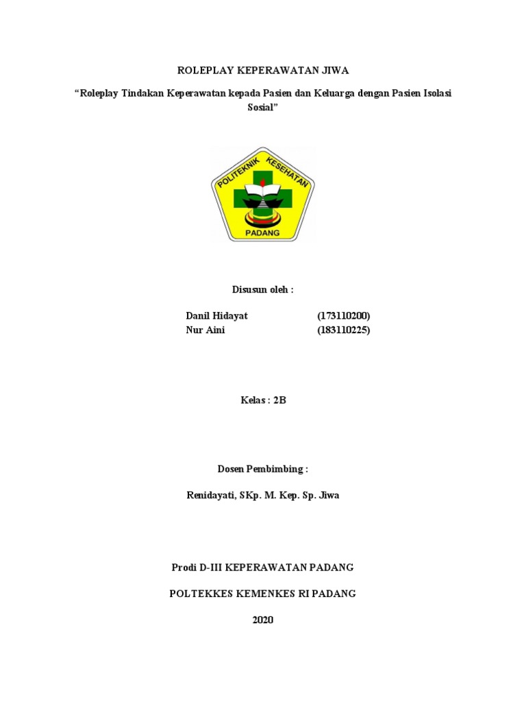 Roleplay Keperawatan Jiwa Isos Bu Reni | PDF | Kesehatan Holistik