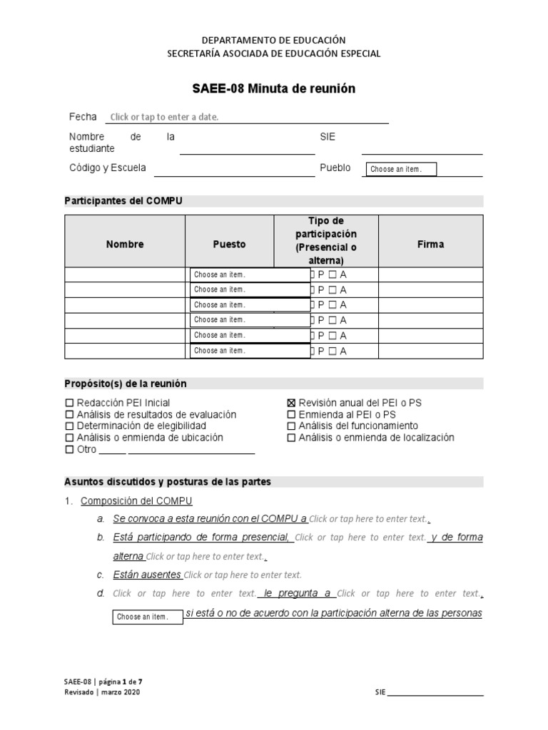MINUTA Nueva | PDF | Educación especial | Aprendizaje