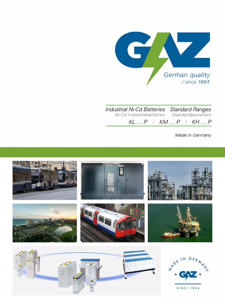 GAZ NiCD Battery Made in Germany | PDF