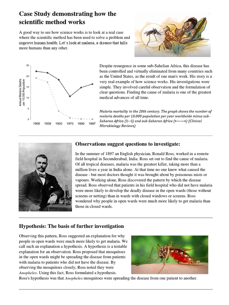 Malaria and Its Relationships With Anopheles Mosquitoes | PDF | Malaria | Hypothesis