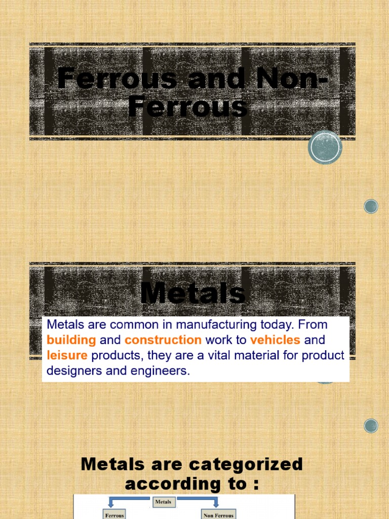 Ferrous and Non Ferrous | PDF | Art