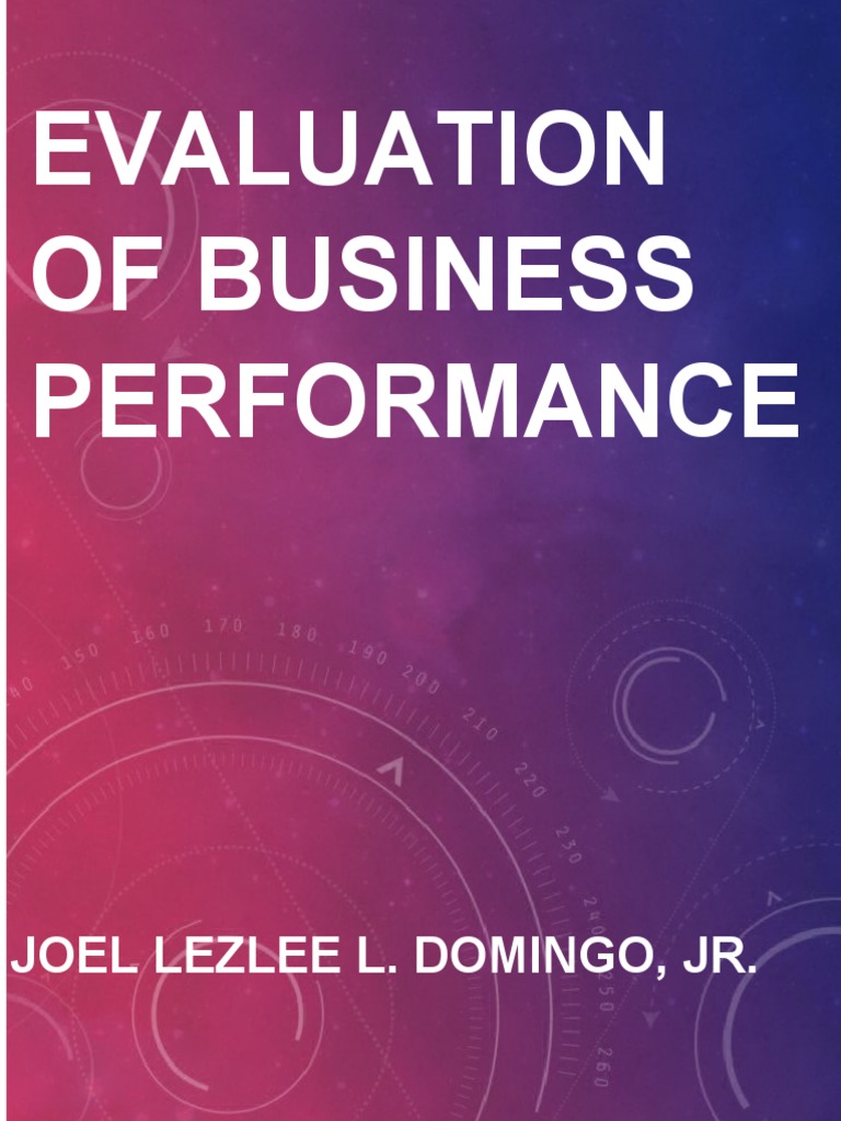 Evaluation of Business Performance | PDF | Behavior Modification | Learning