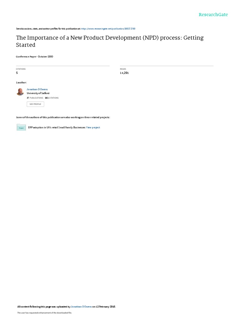 The Importance of A New Product Development (NPD) Process: Getting ...