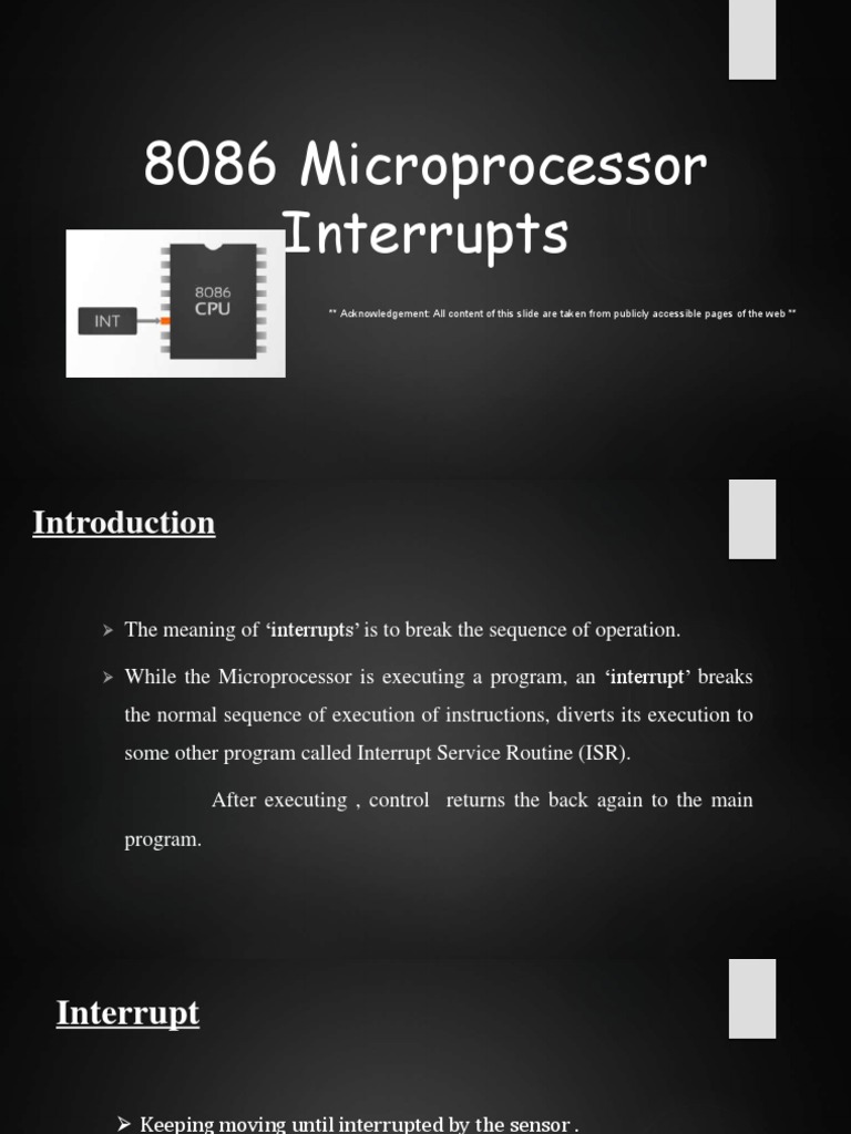 8086 Microprocessor Interrupts | PDF | Electronic Engineering ... 8086 Microprocessor Interrupts | PDF | Electronic Engineering ...