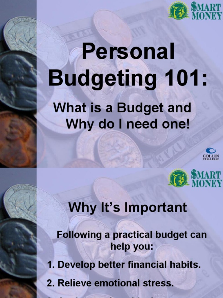 Personal Budgeting 101:: What Is A Budget and Why Do I Need One! | PDF ...
