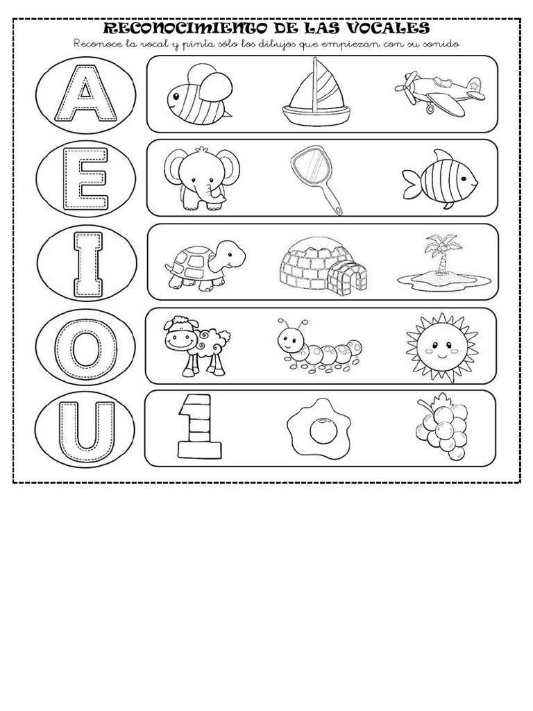 5 Sonidos de Vocales | PDF