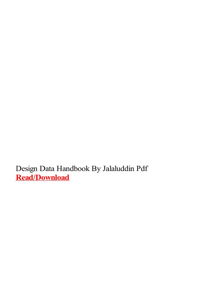 Design Data Handbook by Jalaluddin | PDF | Computers