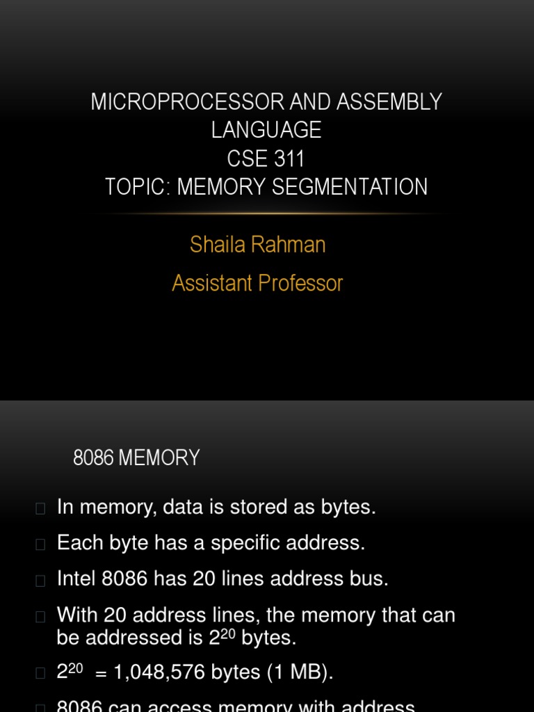 8086 Memory Segmentation | Download Free PDF | Computer Architecture | Computer Engineering