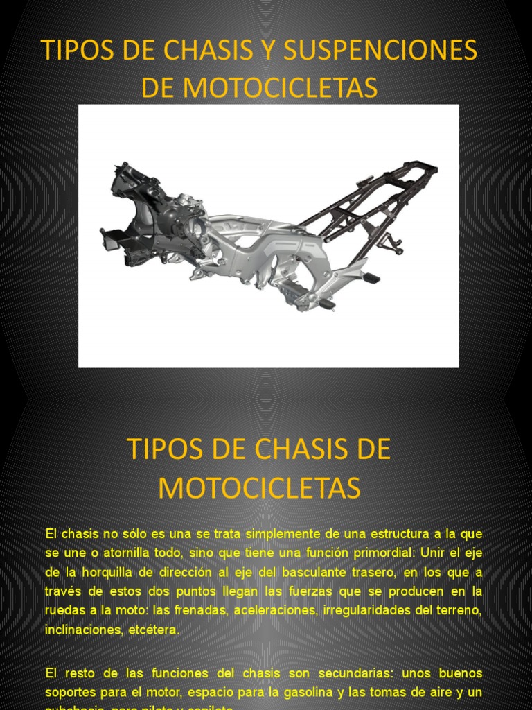 Tipos de Chasis de Motocicletas | PDF | Motocicleta | Vehículos