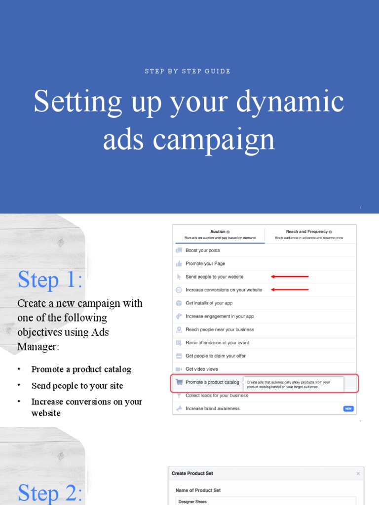 Setting Up Your Dynamic Ads Campaign: Step by Step Guide | PDF ...