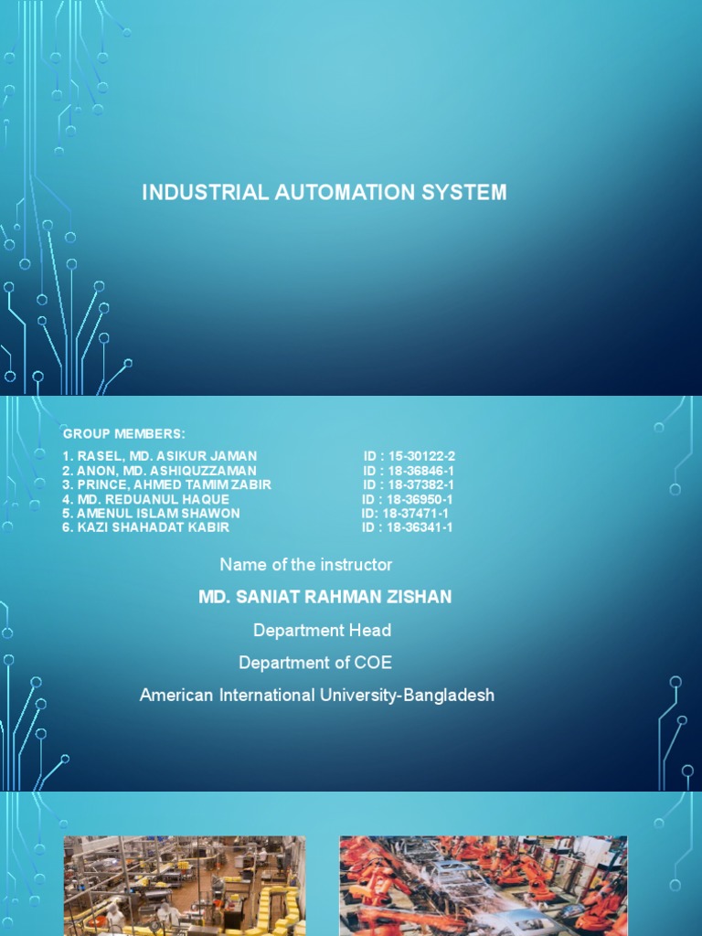 Industrial Automation System Overview | PDF | Automation | Programmable ...