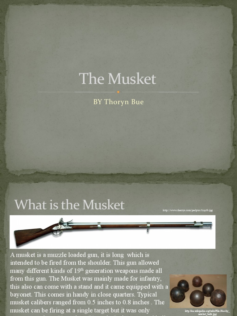 The Musket: BY Thoryn Bue | PDF | Musket | Gun