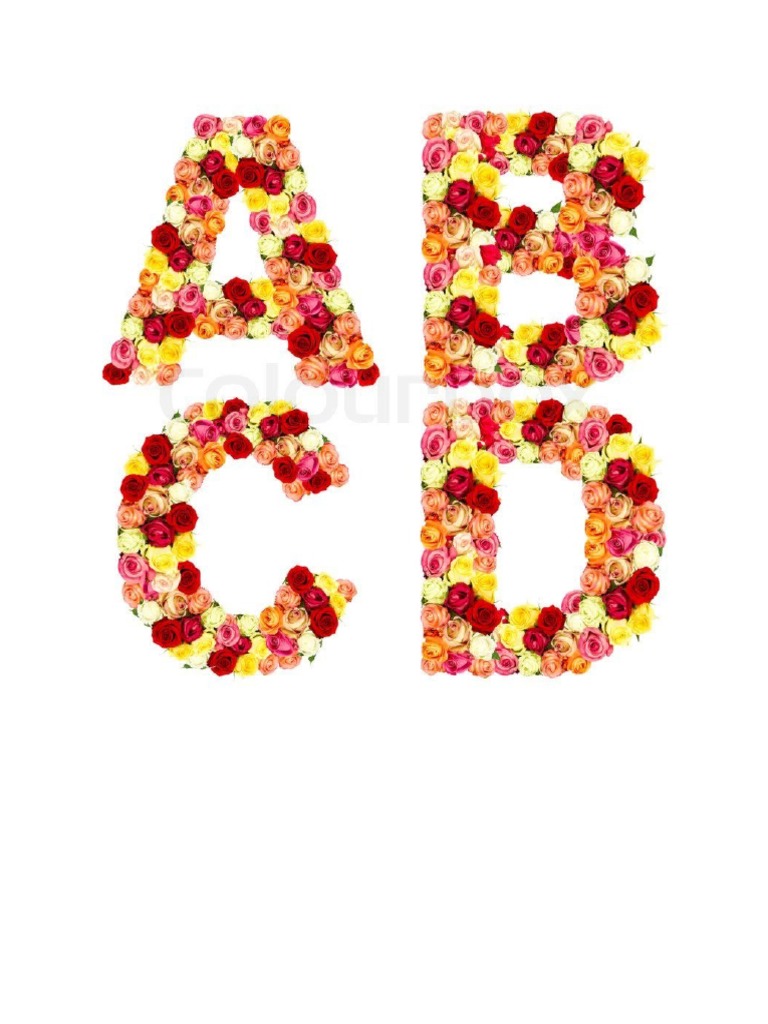 Litere Cu Flori | PDF