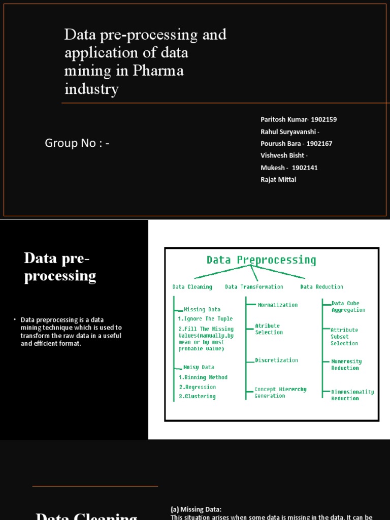 Data Pre-Processing and Application of Data Mining in Pharma Industry ...