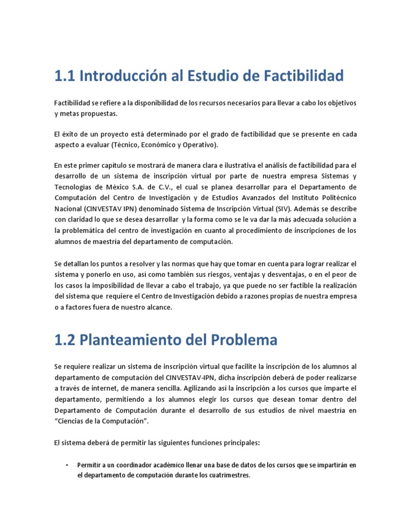 Ejemplo Estudio de Factibilidad | PDF | Apache Flex | Php