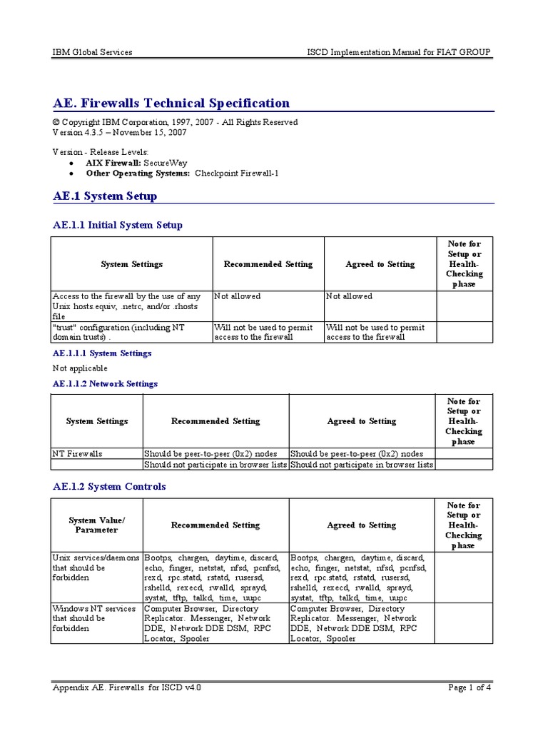 Firewall - Iscd - V4.0 - Fiat Group | Download Free PDF | Encryption ...