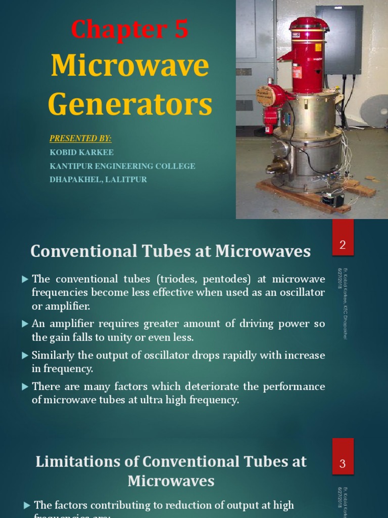 Microwave Engineering-Microwave Tubes | PDF | Vacuum Tube | Amplifier