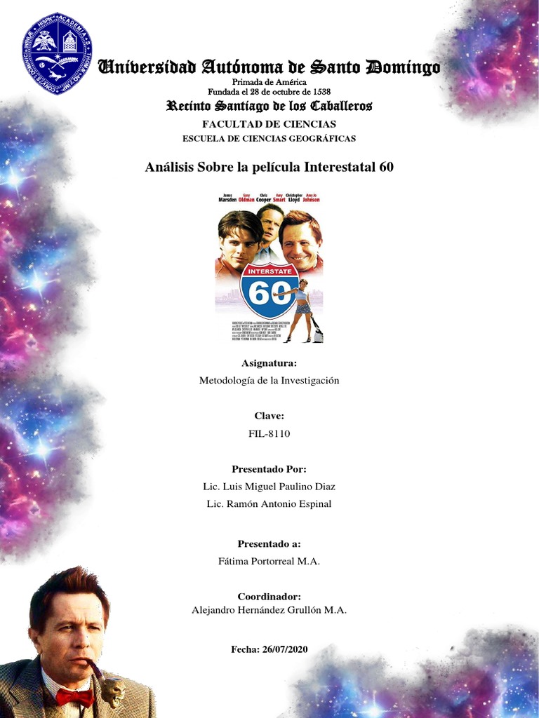 Analisis de La Pelicula Interestatal 60 | PDF | Amor