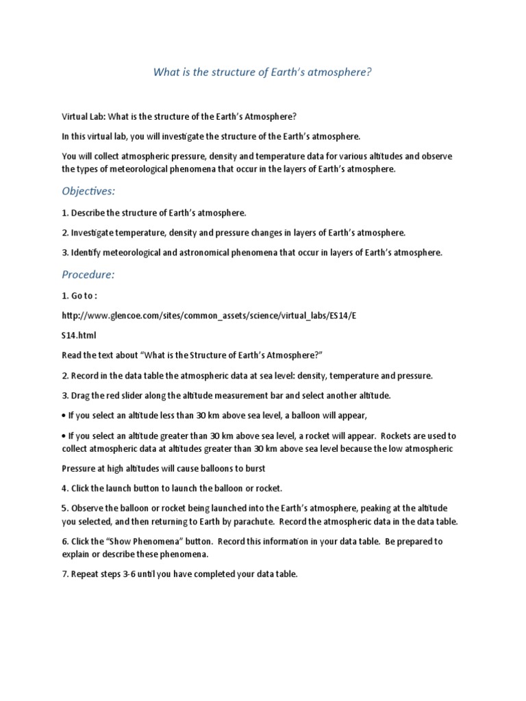 Exploring Earth's Atmospheric Layers | PDF | Atmosphere Of Earth ...