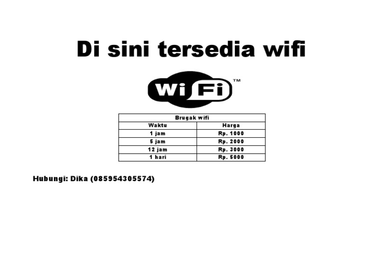 Iklan Wifi | PDF