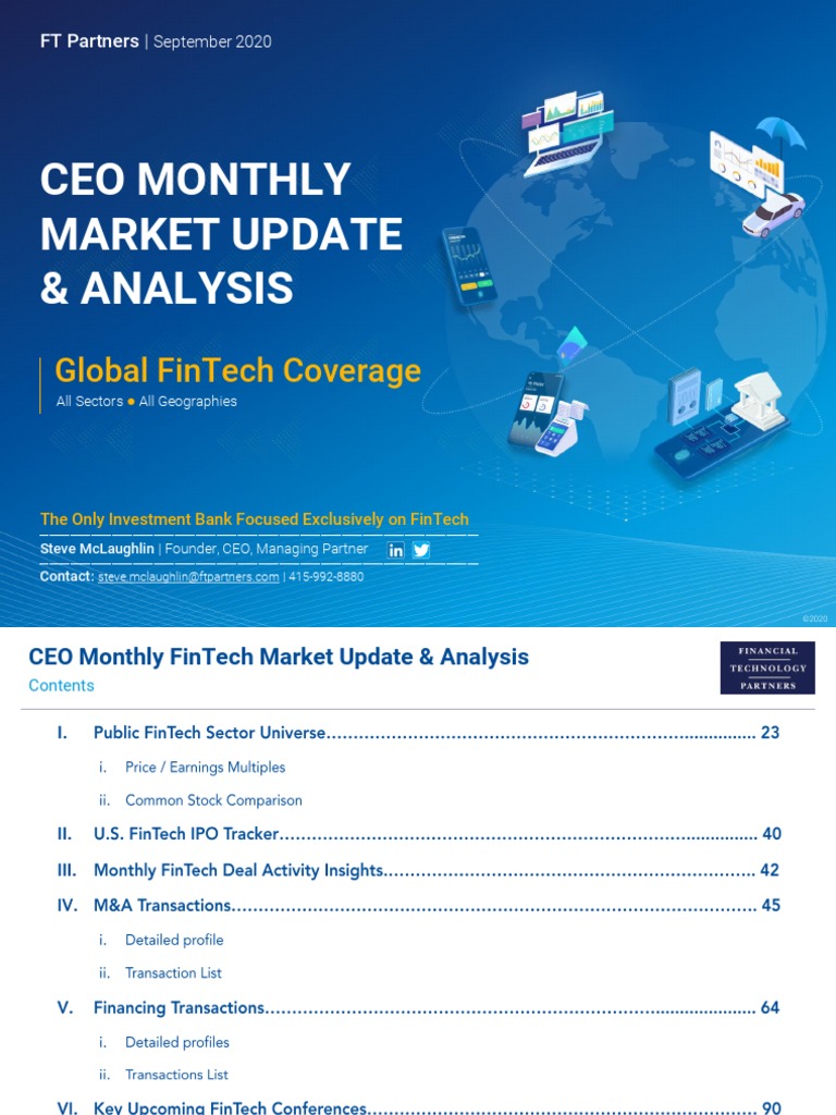 FT Partners FinTech September 2020 | PDF | Financial Transaction ...