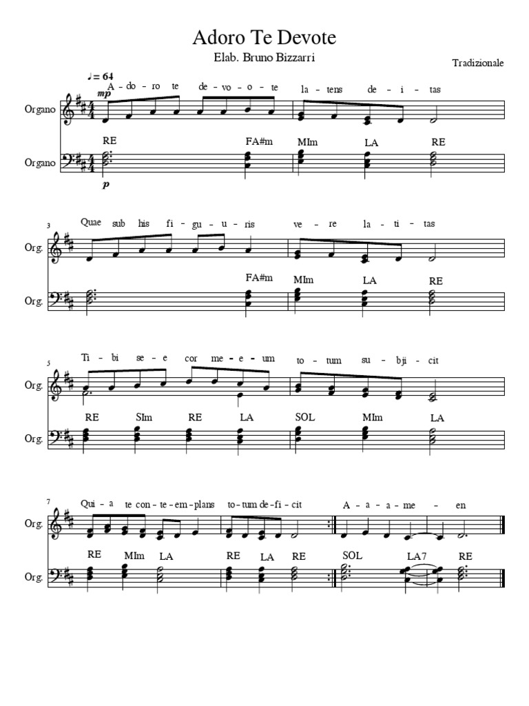 Adoro Te Devote | PDF