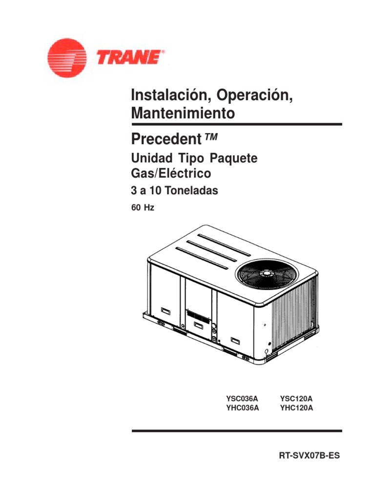 3 Tons Trane | PDF | Caldera | Electrónica