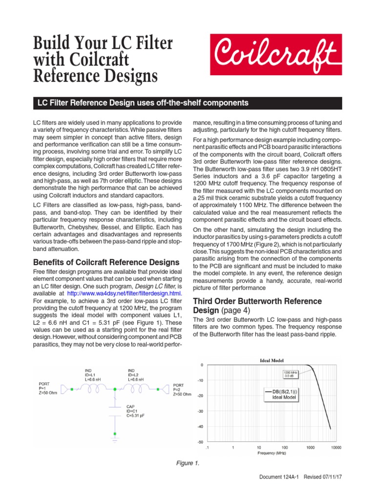 LC Filter Design for Engineers | PDF | Electronic Filter | Low Pass Filter