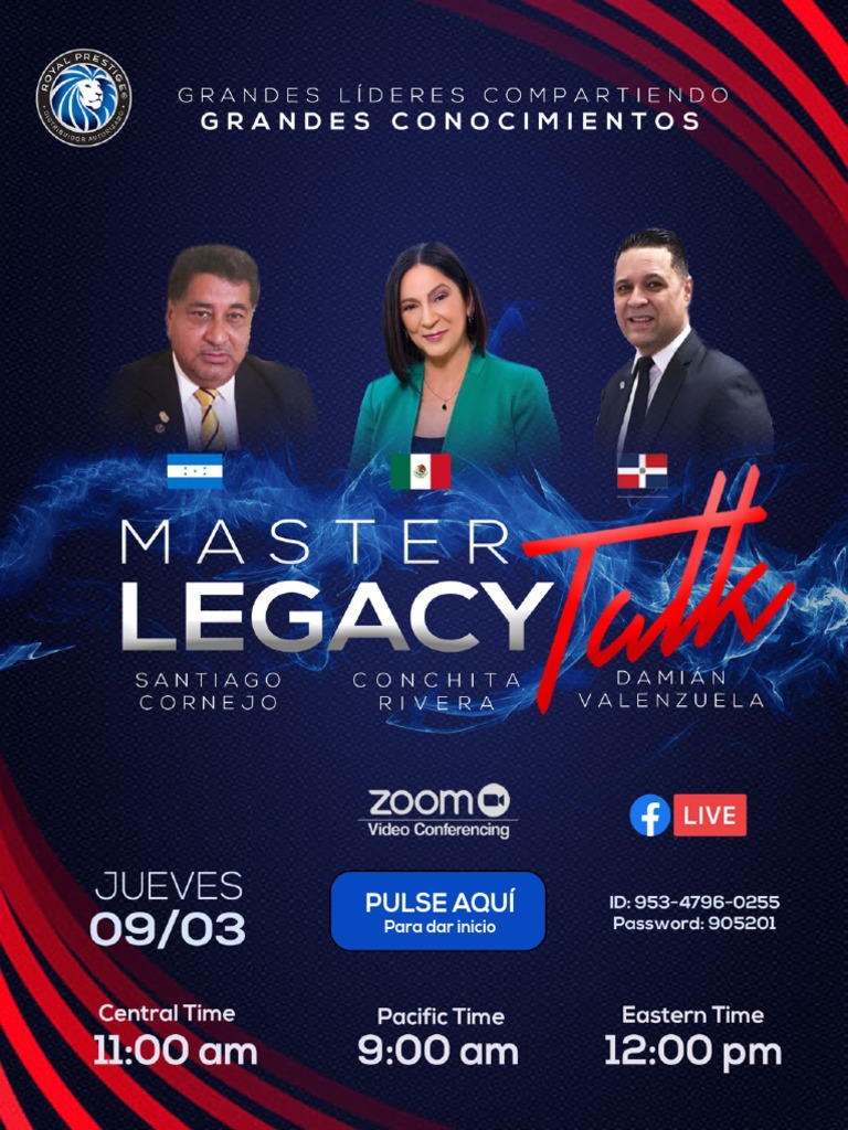 Master Legacy Talk Inv 09-03 PDF | PDF