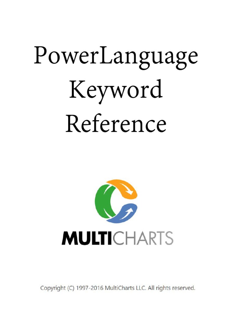 PowerLanguage Keyword Reference | PDF | Numbers | Parameter (Computer Programming)