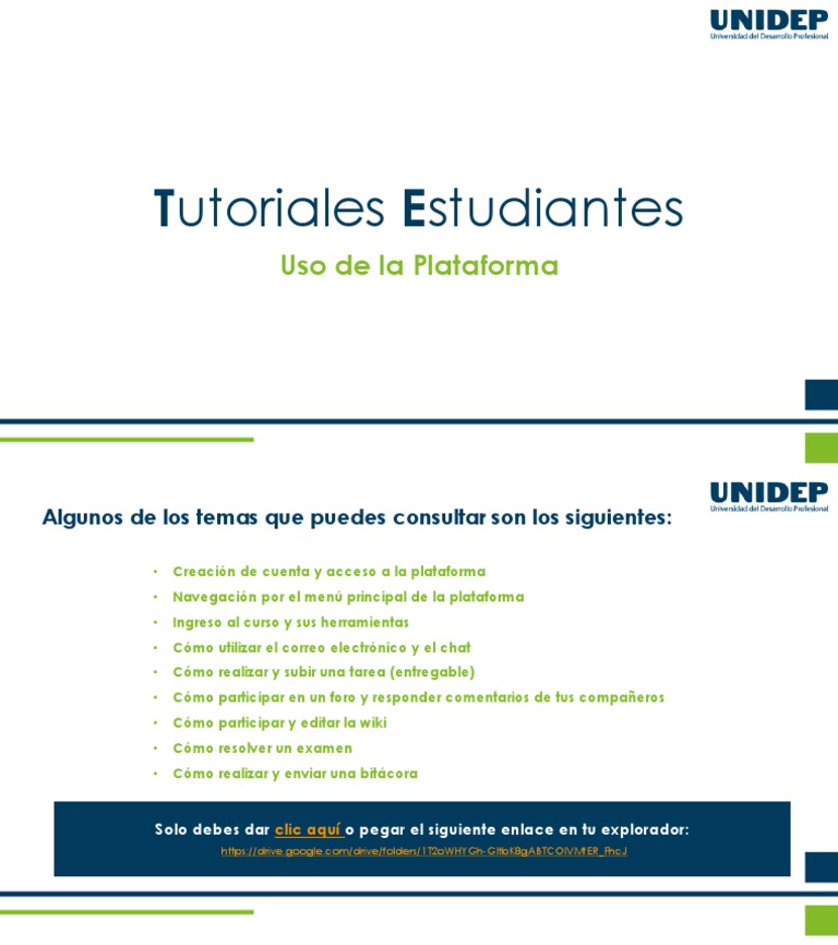 Tutorial Plataforma Estudiante PDF | PDF | Informática