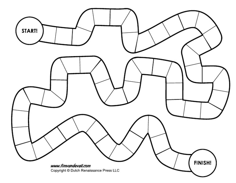 Printable Board Game Template PDF | PDF