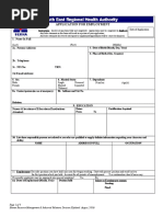 Application For Employment: North West Regional Health Authority | PDF ...