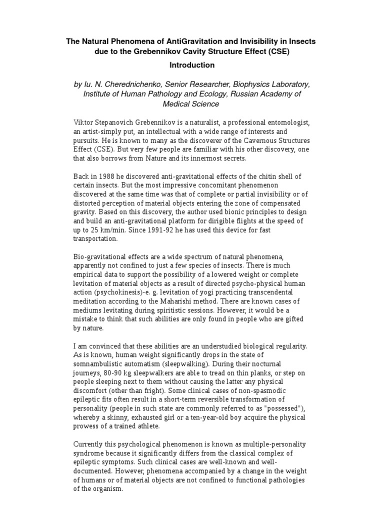 AntiGravitation by Victor | PDF | Science | Beehive