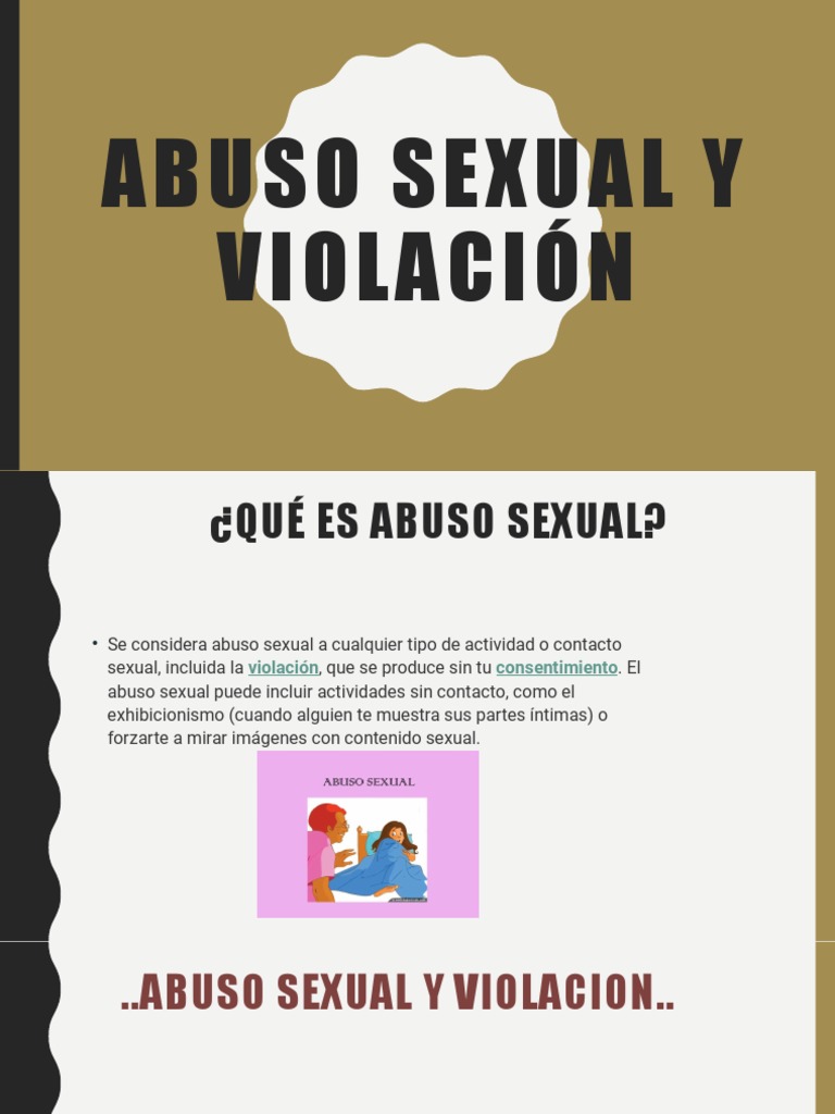 Abuso Sexual y Violación | PDF | Abuso Sexual Infantil | Abuso sexual