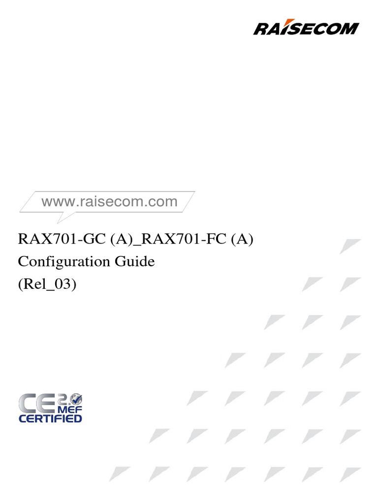 RAX701-GC (A) - RAX701-FC (A) Configuration Guide (Rel - 03) | PDF ...