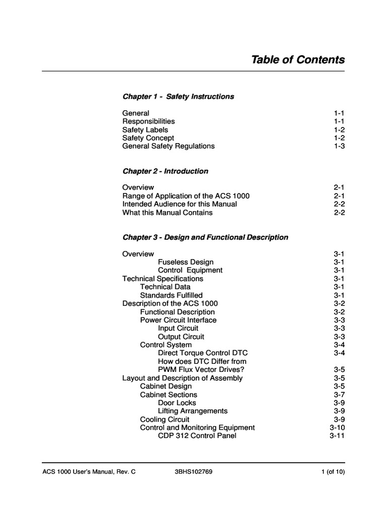 Abb Acs1000 User Manual PDF | PDF | Electric Motor | Mains Electricity