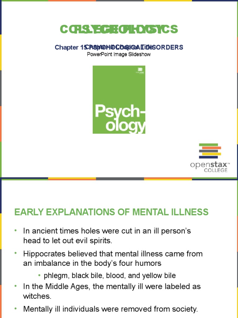 OpenStax - Psychology - CH15 PSYCHOLOGICAL DISORDERS | PDF | Mental ...