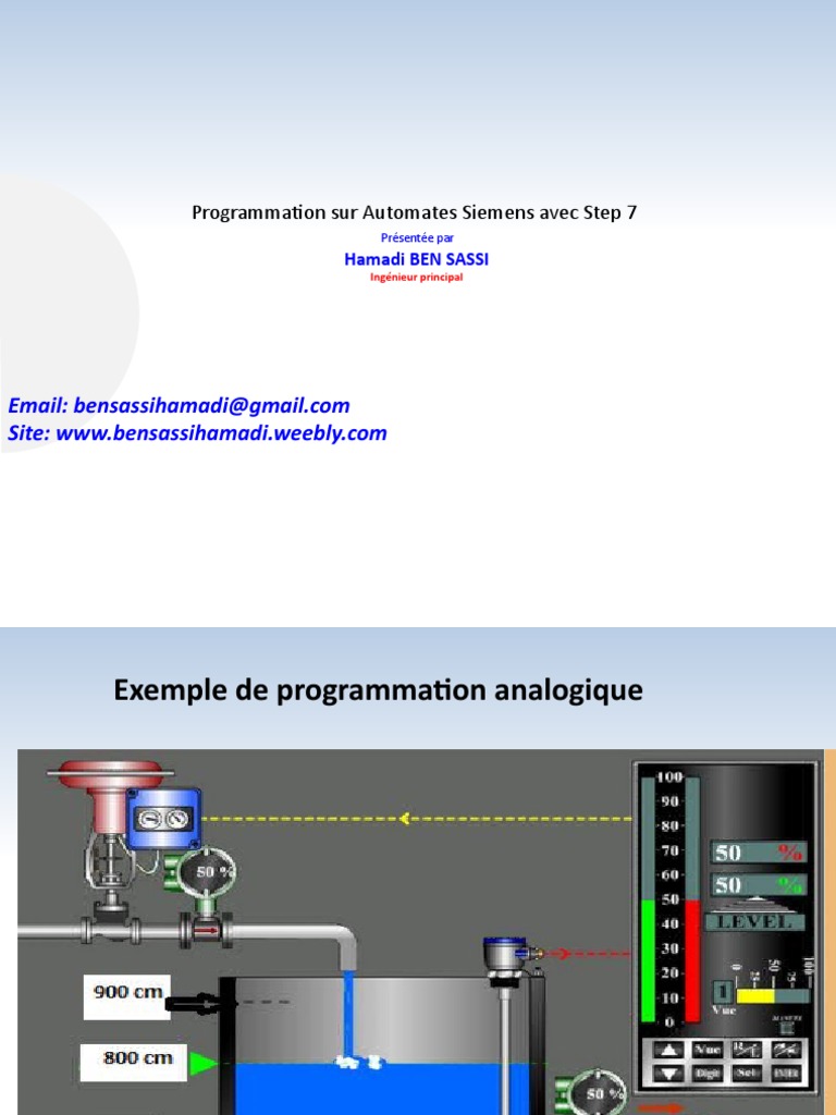 Programmation Sur Automates Siemens Avec Step 7: Hamadi Ben Sassi | PDF ...