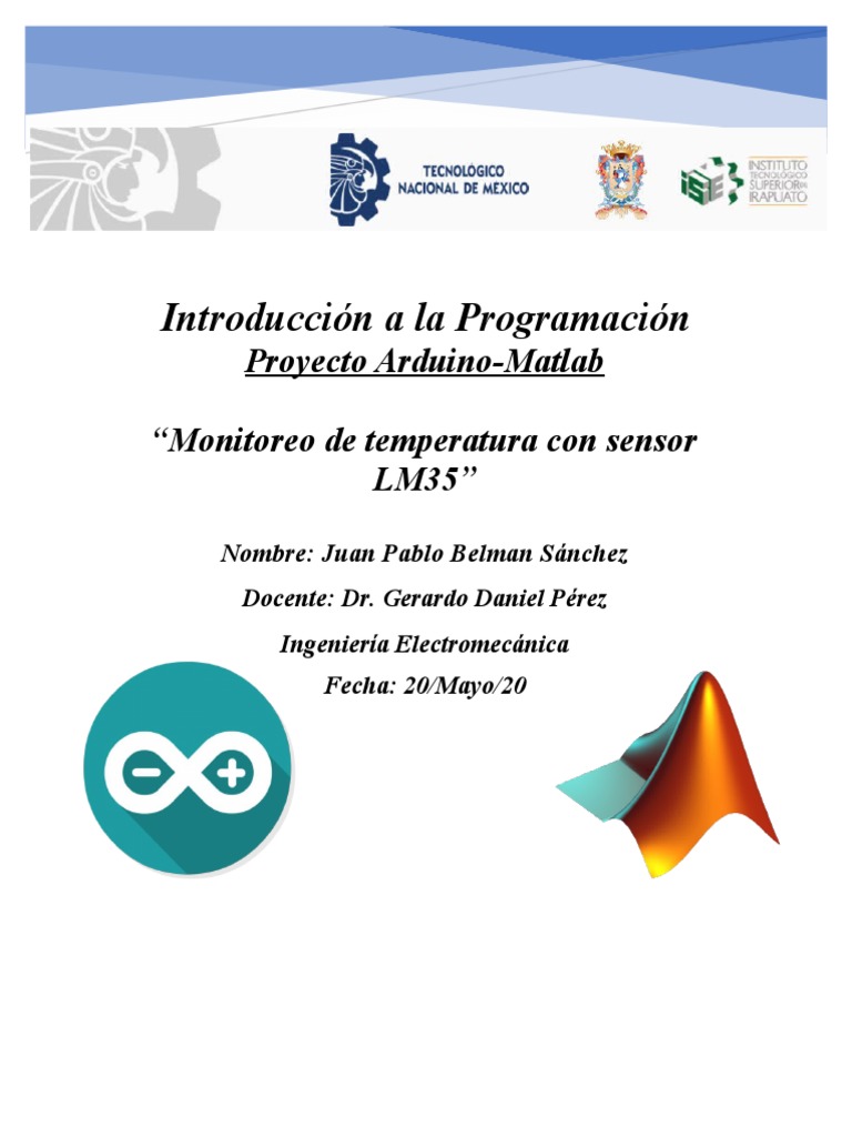 Proyecto Arduino-Matlab | PDF | Arduino | Adquisición de datos
