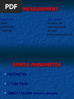 Manometry Calculation Details | PDF | Pressure Measurement | Pressure