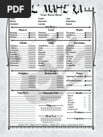 VTM V5 Sheets | PDF