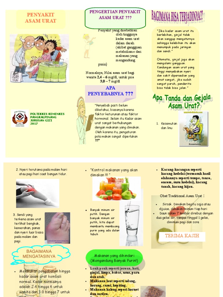 Leaflet Gout Arthritis | PDF