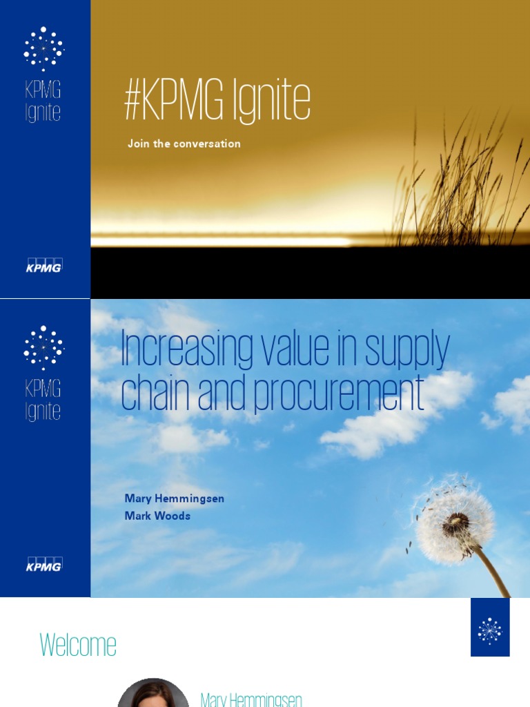 KPMG Ignite Increasing Value in Supply Chain and Procurement | PDF ...