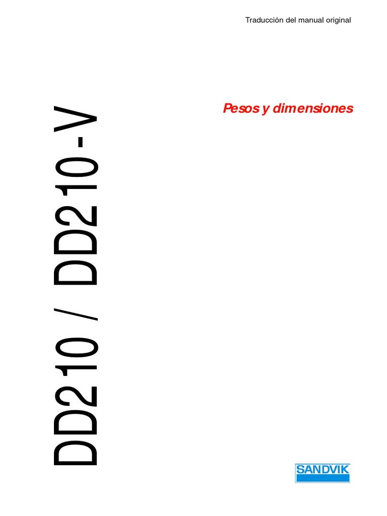 S00-2 Weights and Dimensions DD210 (A) SP PDF | PDF | Naturaleza | Energía y recursos