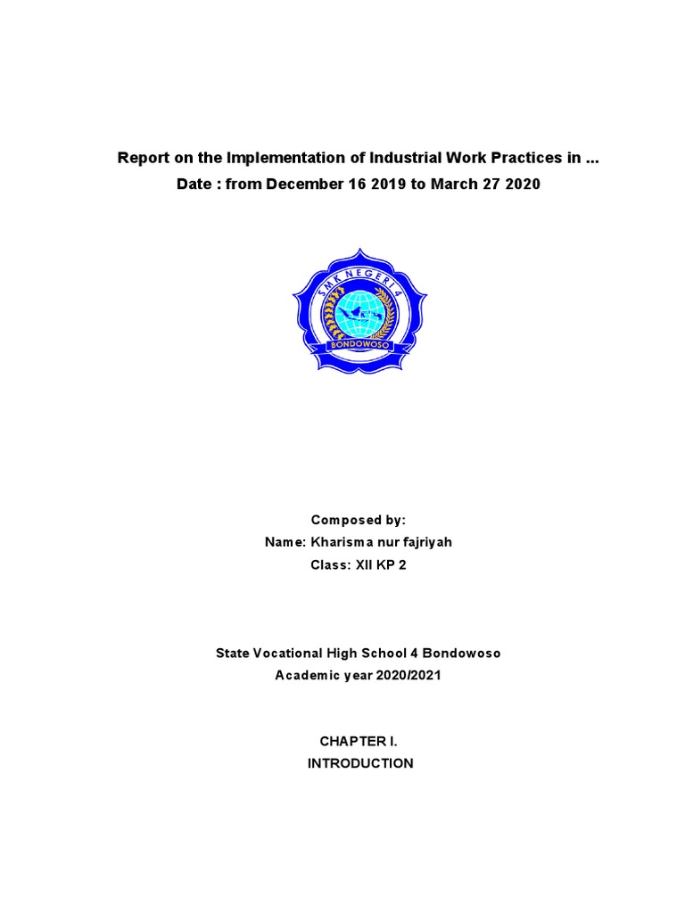 Example of Prakerin Report | PDF | Thesis | Expert