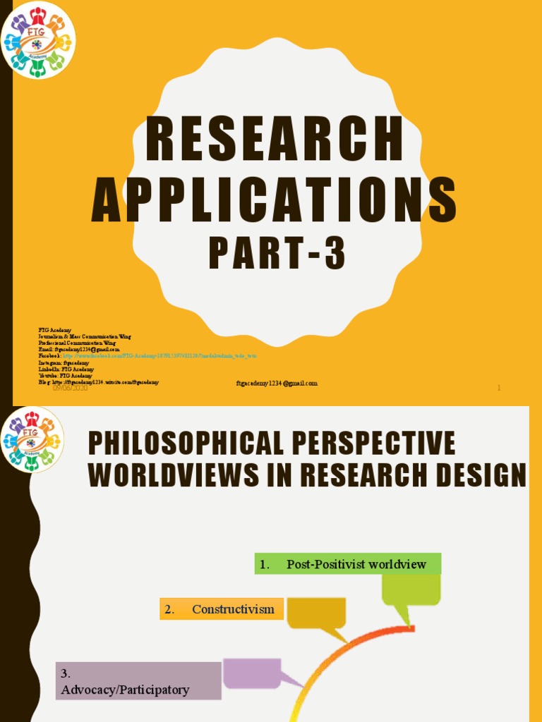 Research Applications Part-3 | PDF