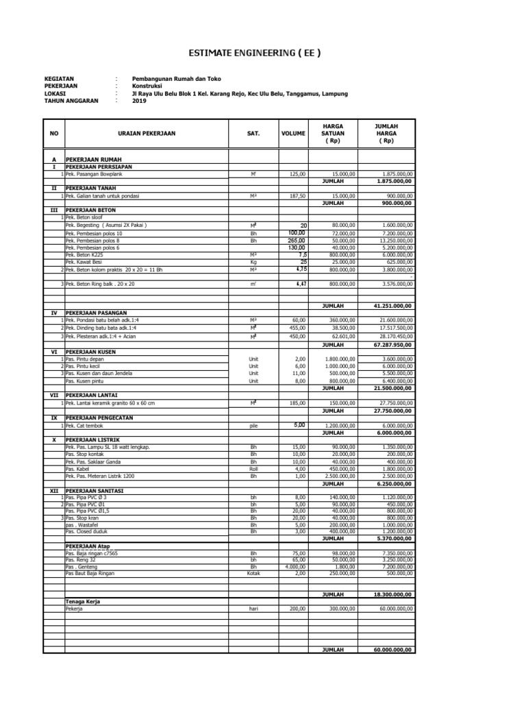 File Rab Rumah | PDF